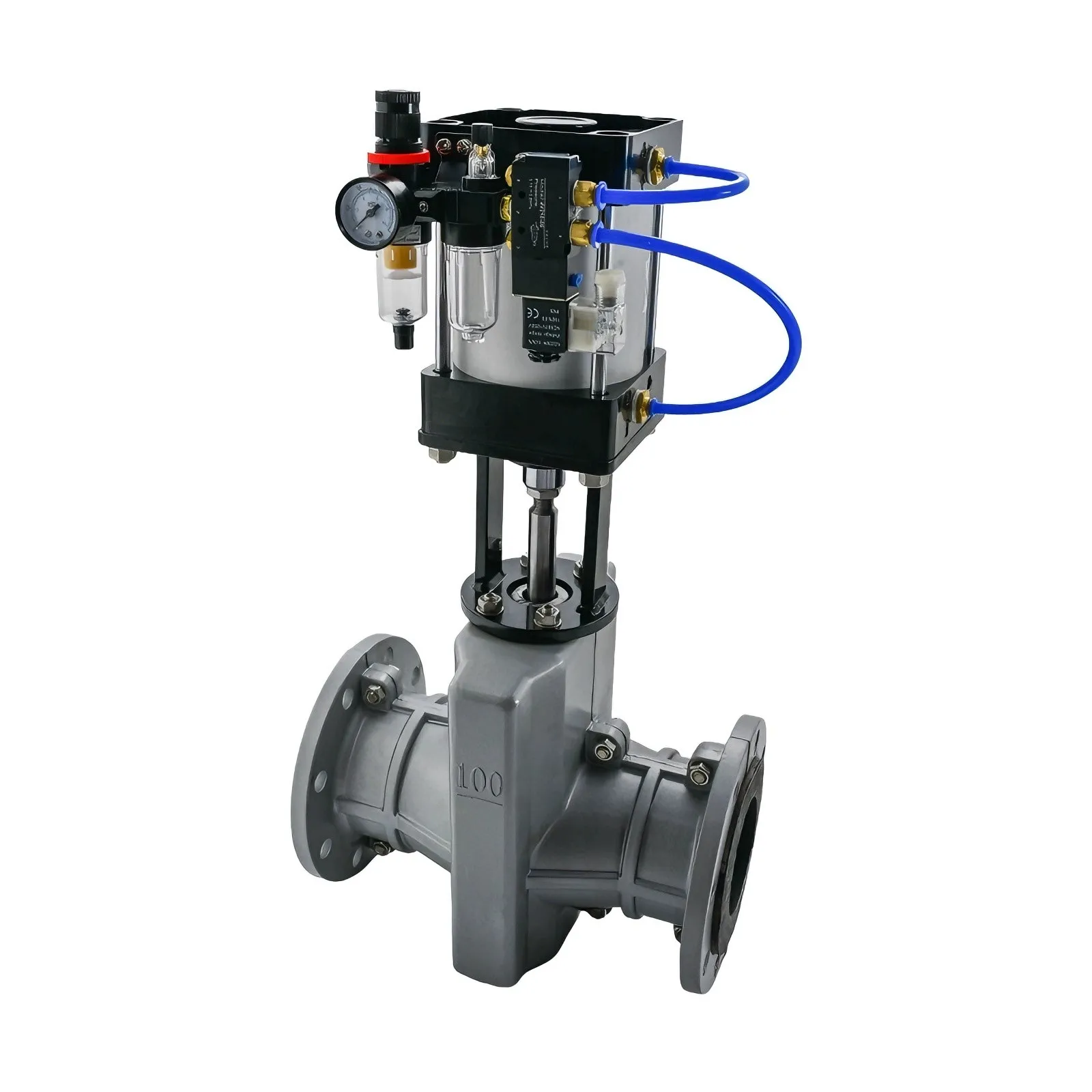 DELCO GJ641X Pneumatic Pinch Valve - Heavy Duty Sleeve, Slurry & Powder ...