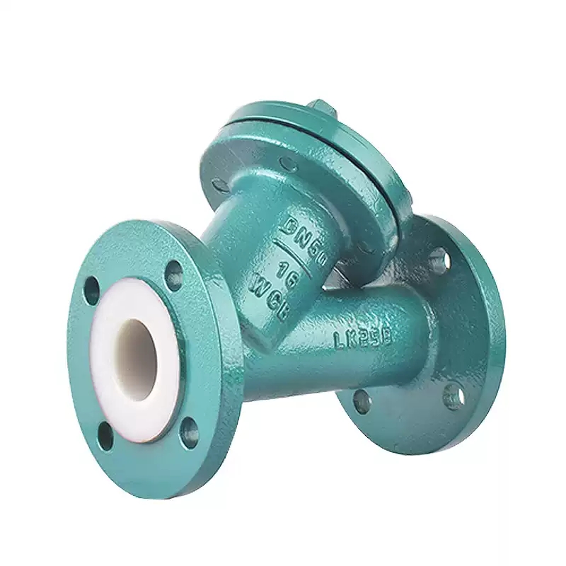 DELCO PFA / FEP Lined Y-Strainer, Flanged, WCB Body, Acid Resistant ...