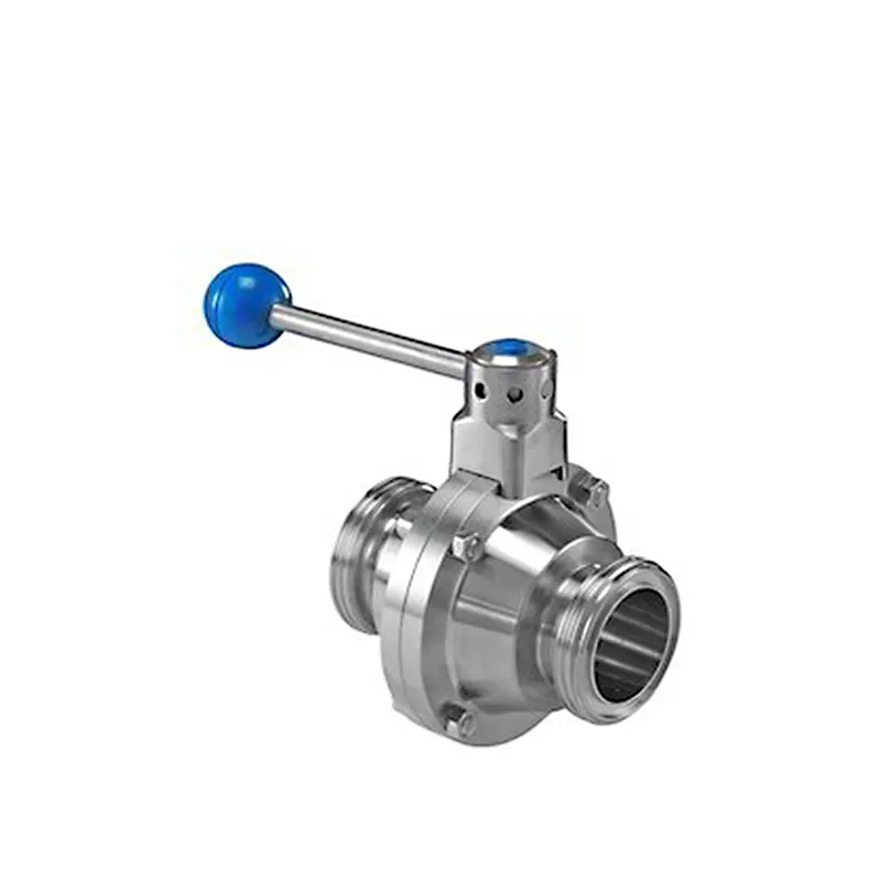 DELCO Manual Sanitary Butterfly Valve, Stainless Steel 304/316L, Weld ...