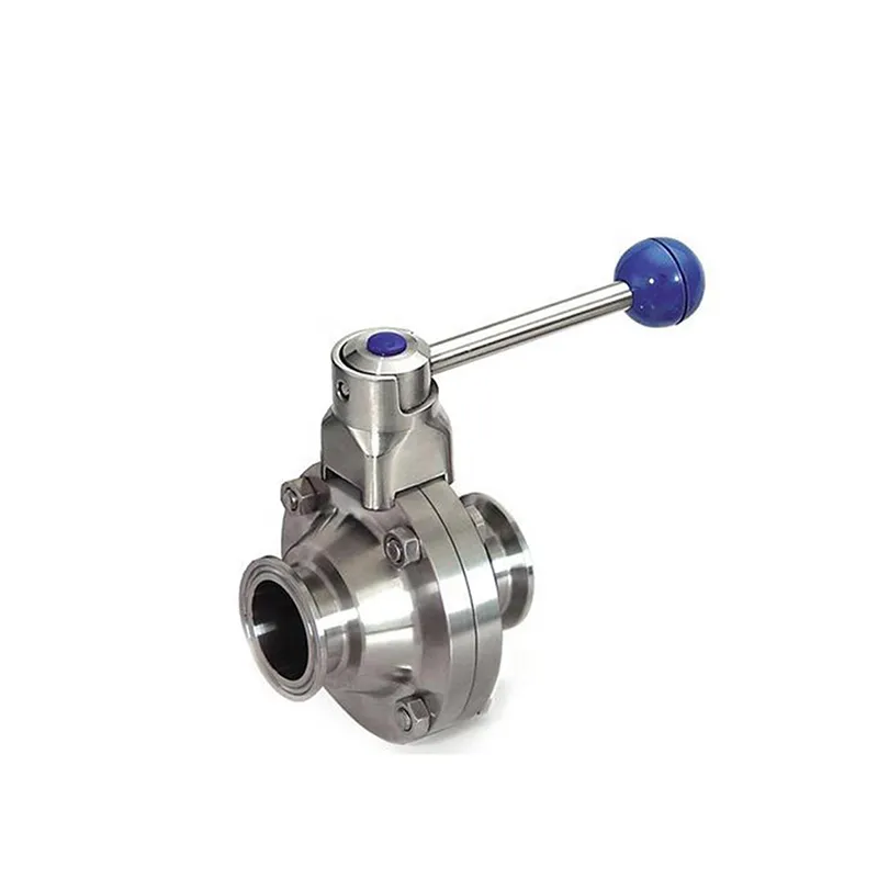 DELCO Manual Sanitary Butterfly Valve, Stainless Steel 304/316L, Weld ...