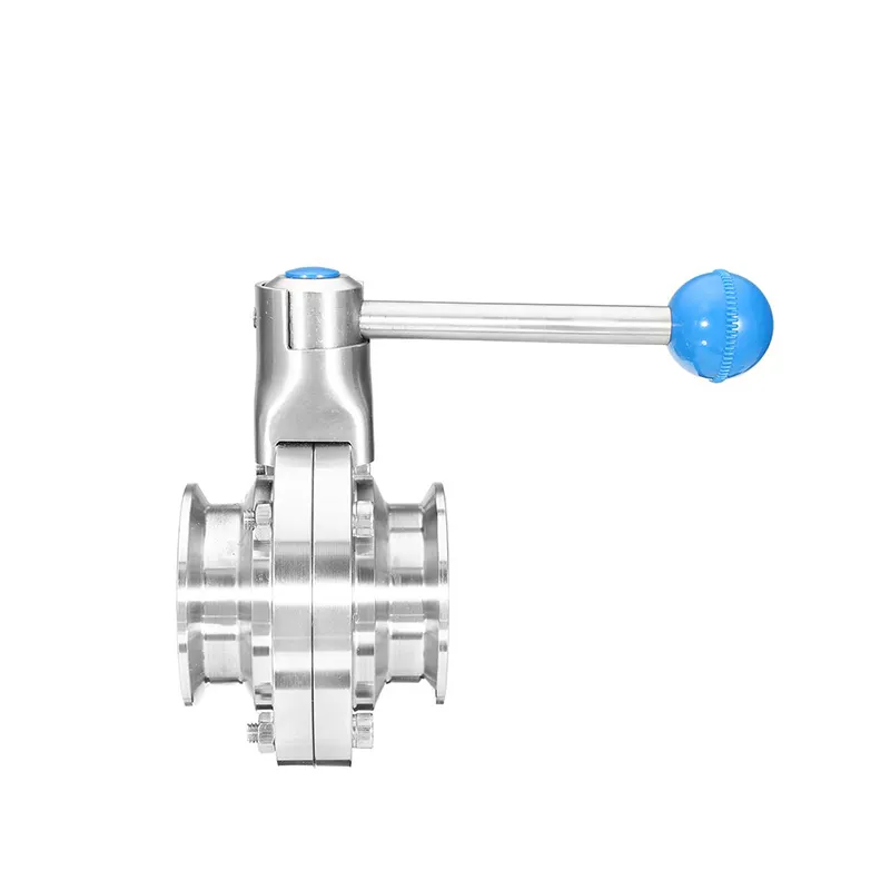 DELCO Manual Sanitary Butterfly Valve, Stainless Steel 304/316L, Weld ...