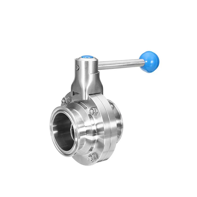 DELCO Manual Sanitary Butterfly Valve, Stainless Steel 304/316L, Weld ...