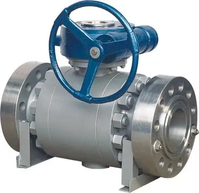 Trunnion Mounted Flanged Ball Valve with Worm Gear (DN50–DN1400, ASME ...