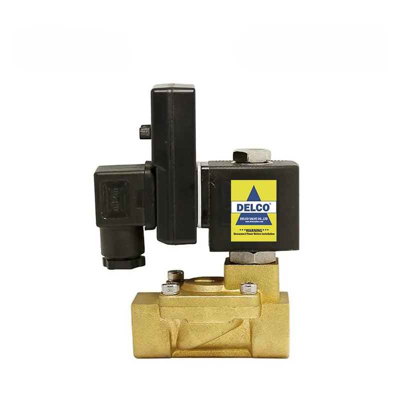 Brass Pilot Operated Solenoid Valve with Timer DN15-DN50 | DELCO ...