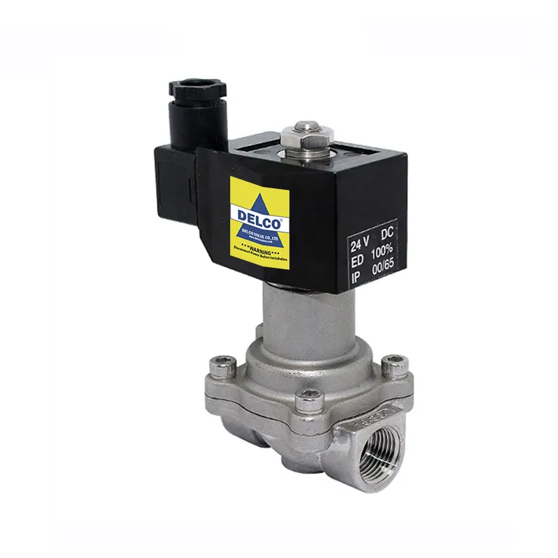 SS Piston Type Solenoid Valve DN15-DN50 180°C | DELCO - DELCO Valve