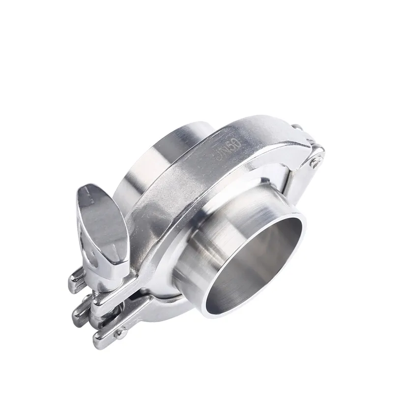 Sanitary Quick-Release Tri-Clamp Fitting Set (Clamp, Ferrules & Gasket ...