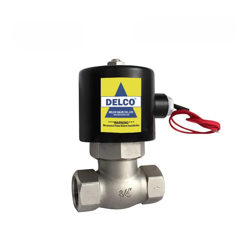 SS Pilot Operated Piston Steam Solenoid Valve DN15-DN50 180°C | DELCO ...
