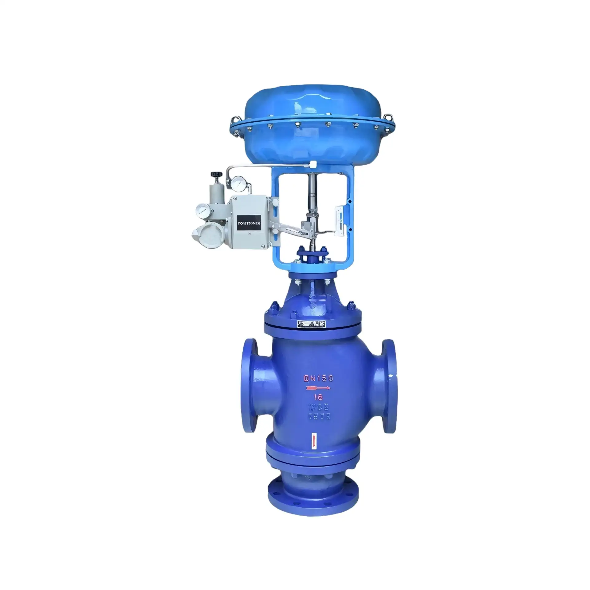 Pneumatic 3-Way Globe Control Valve (Mixing / Diverting) - WCB Flanged ...